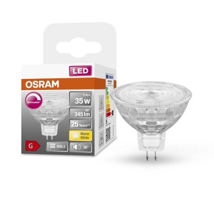 Osram LED GU5.3 5 Watt 345 Lumen 2700 Kelvin 4058075796713 | lampe.de
