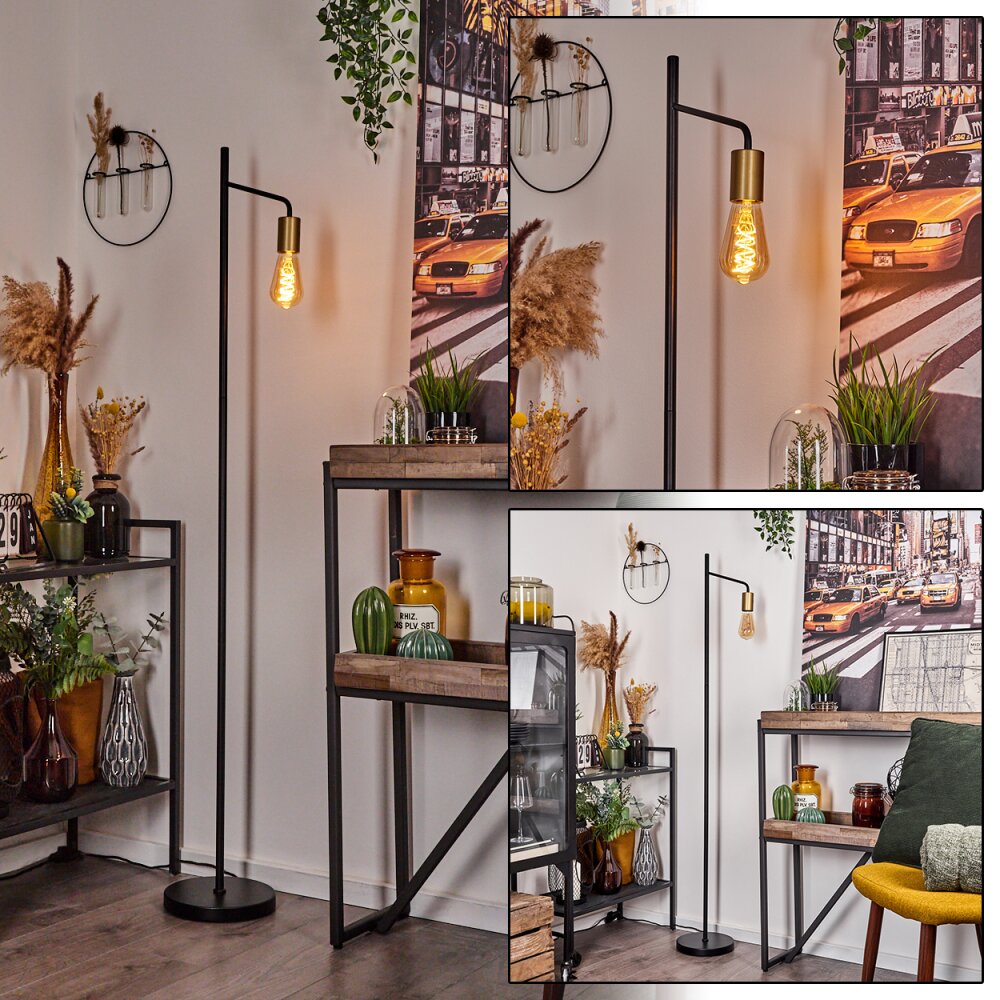 Krapeu Stehleuchte Messing, Schwarz H3635919 | lampe.de